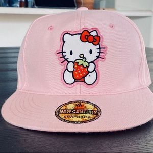 Hello Kitty | Accessories | Hello Kitty Pink Snapback Hat | Poshmark
